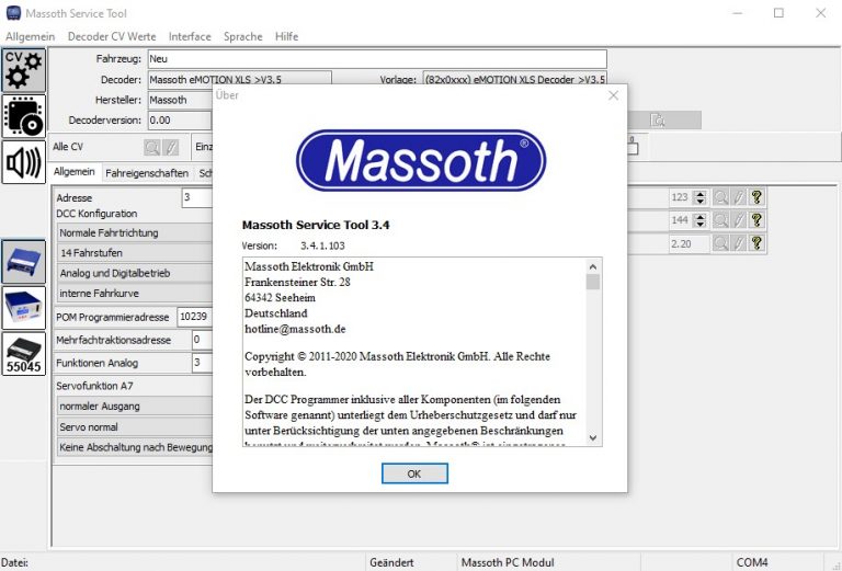 Massoth Service Tool – Massoth Systems GmbH